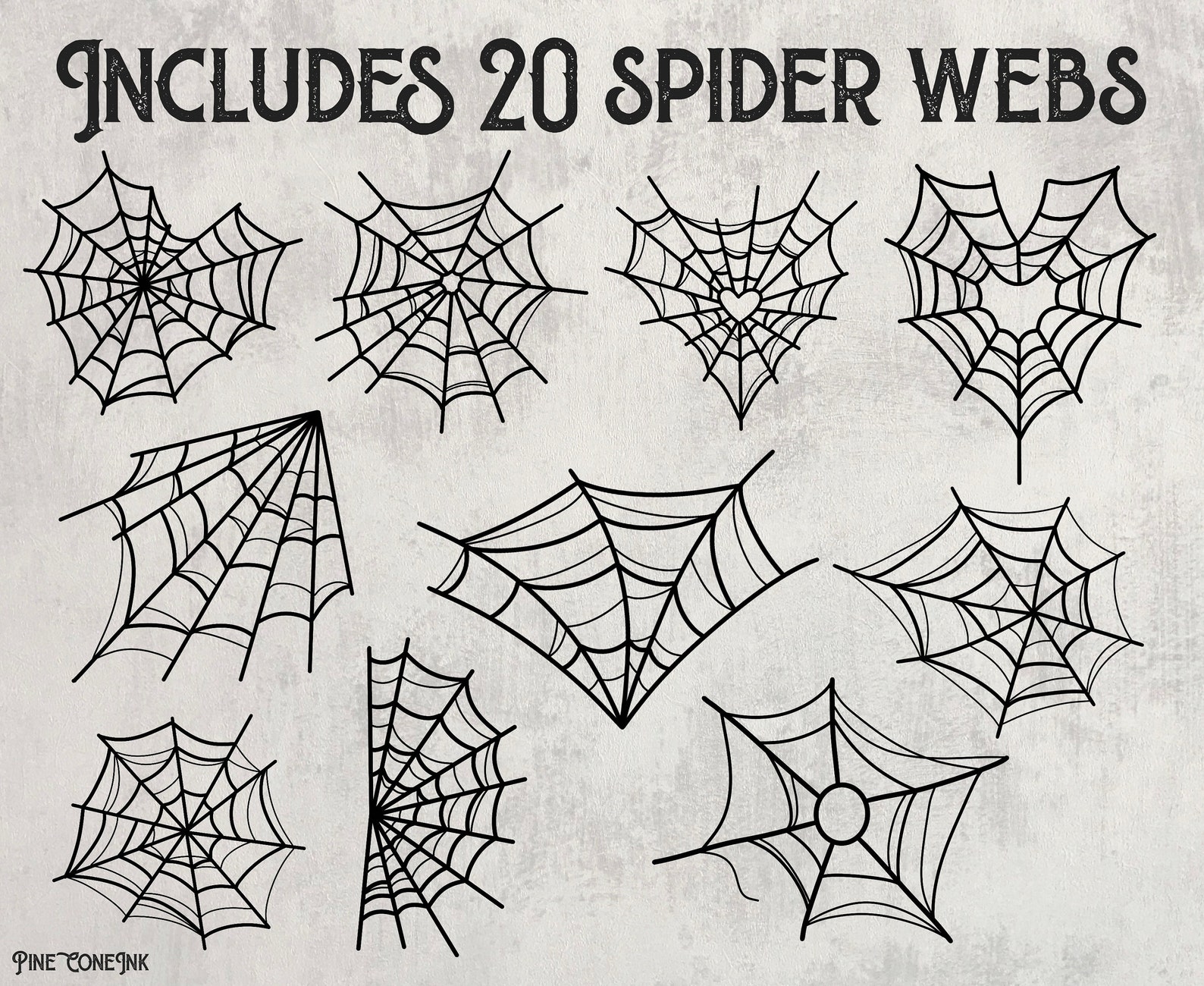 Spider Web SVG Bundle Halloween SVG Bundle Spider Web Cut - Etsy