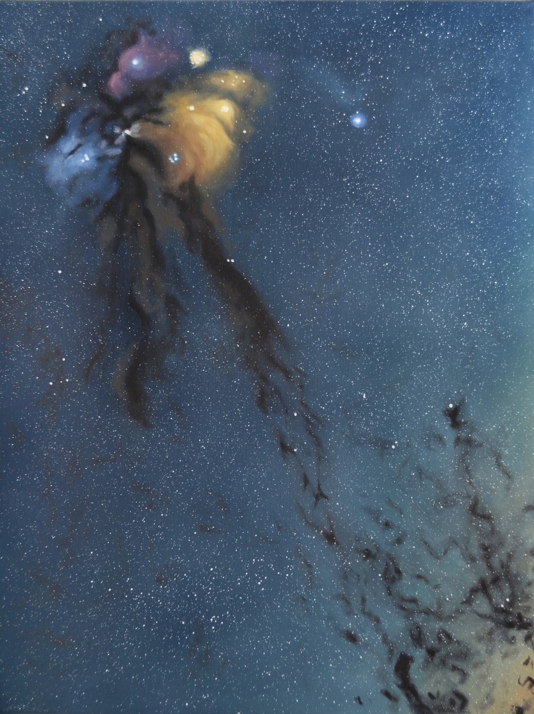 Giclée Print Space Rho Ophiuchi Cloud Complex Nebula Painting NASA ...