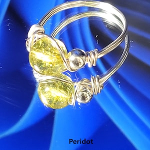 Wire Wrapped Summer Rings - Etsy