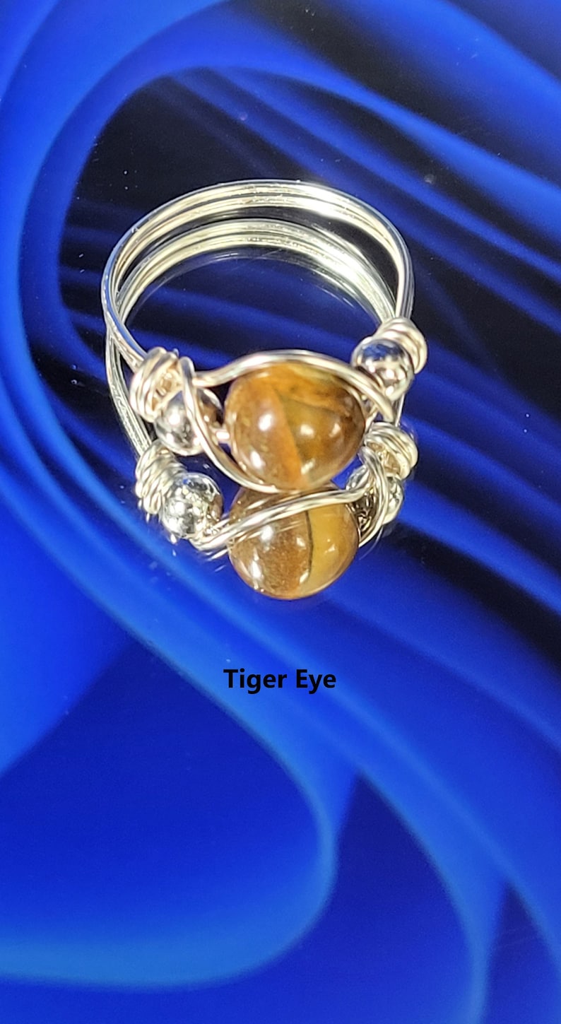 Wire Wrapped Summer Rings - Etsy