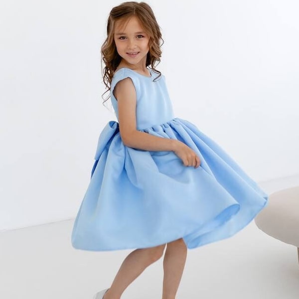 Baby Blue Simple Dress - Etsy