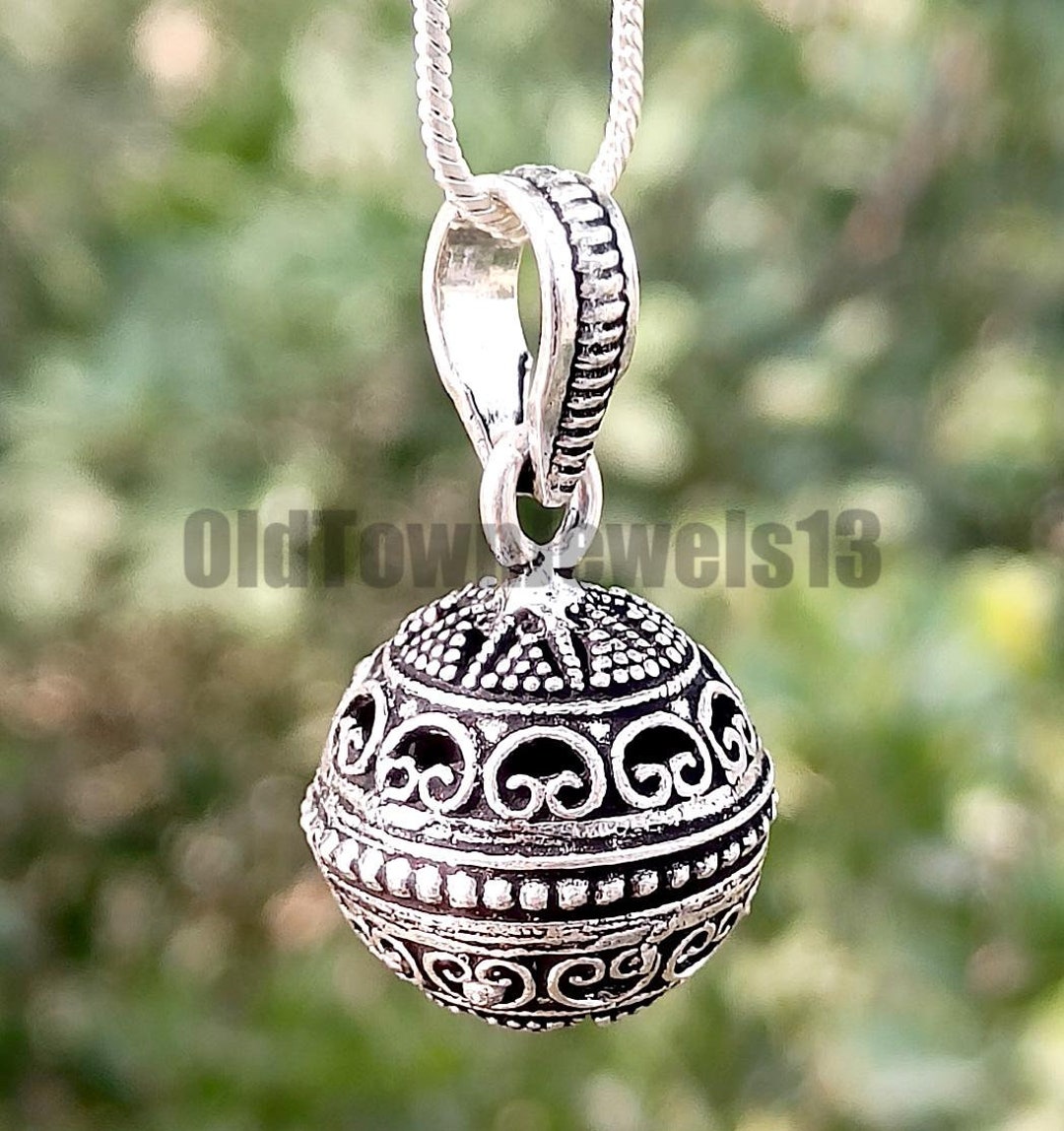 Bell Harmony Celestial Ball Musical Chime Charm Pendant Necklace Angel ...