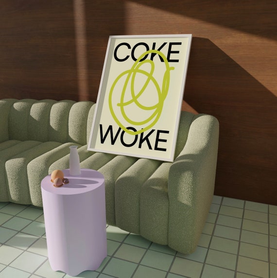 Coke Woke Downloadable Digital Print Downloadable Wall Art - Etsy