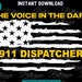 Funny 911 Police Dispatcher PNG Thin Gold Line Graphic 911 First ...