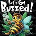 Let's Get Buzzed, Funny 4:20 Life Pot Weed Smoking Bee Png, Cannabis ...