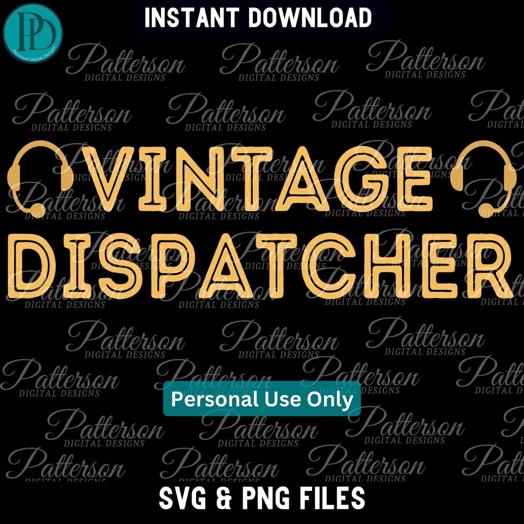 Vintage Dispatcher Svg for First Responder, Retired Dispatcher SVG, 911 ...