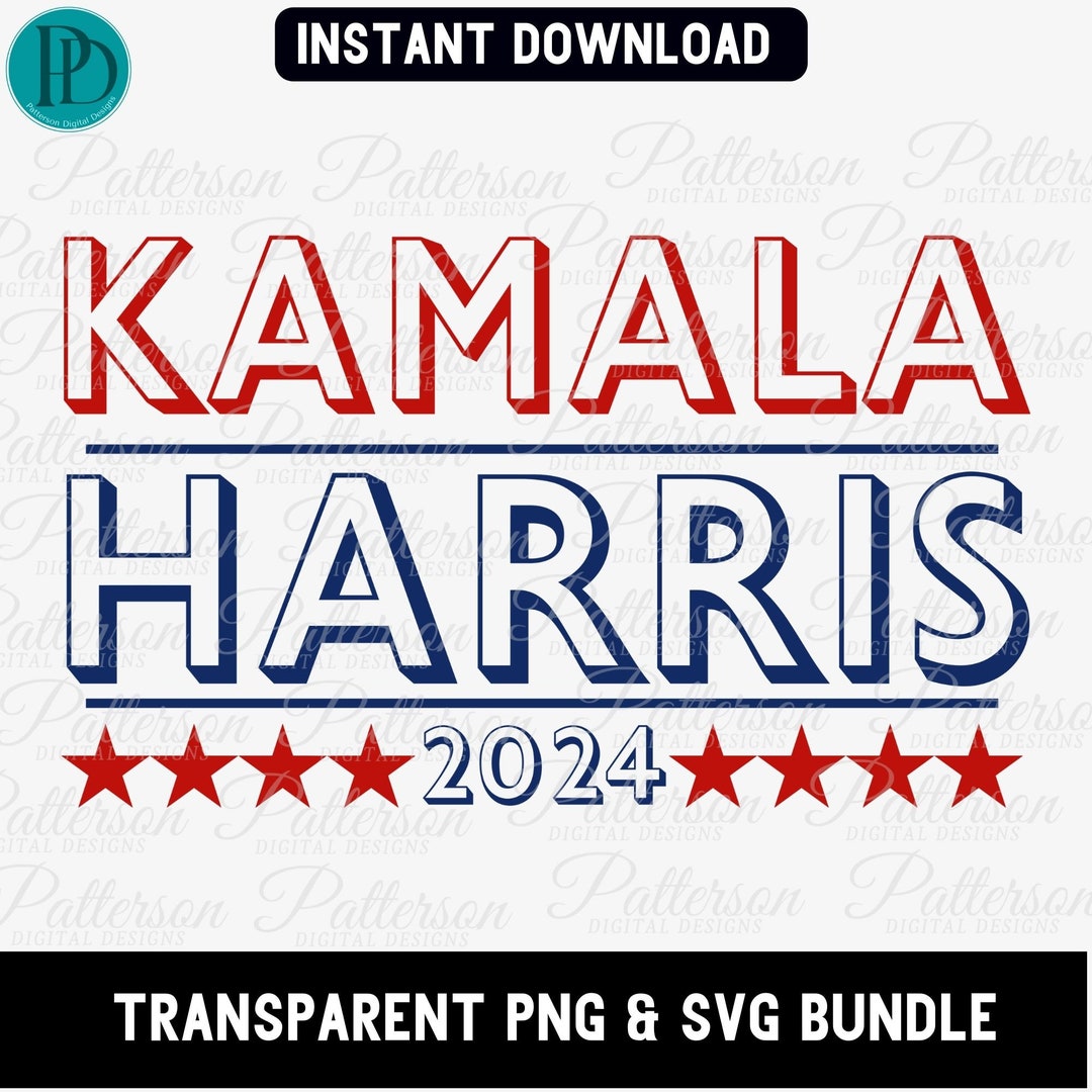 Kamala Harris 2024 SVG Bundle Let's Finish the Job 2024 Graphic Vote ...