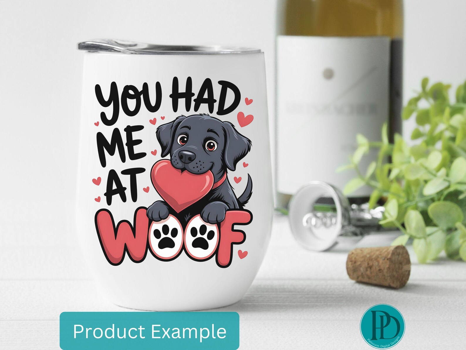 Labrador PNG, You Had Me at Woof Sublimation Design, Valentine Dog ...