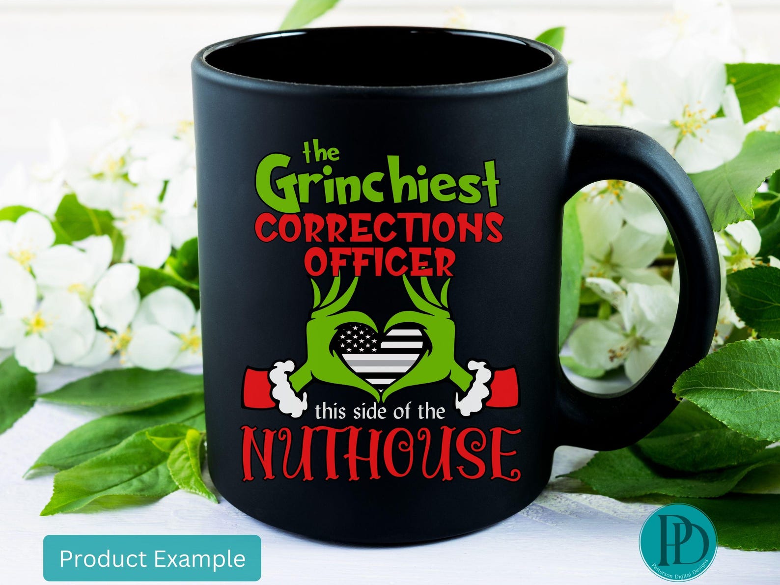 Funny Corrections Officer Christmas PNG, Christmas Grinch CO ...