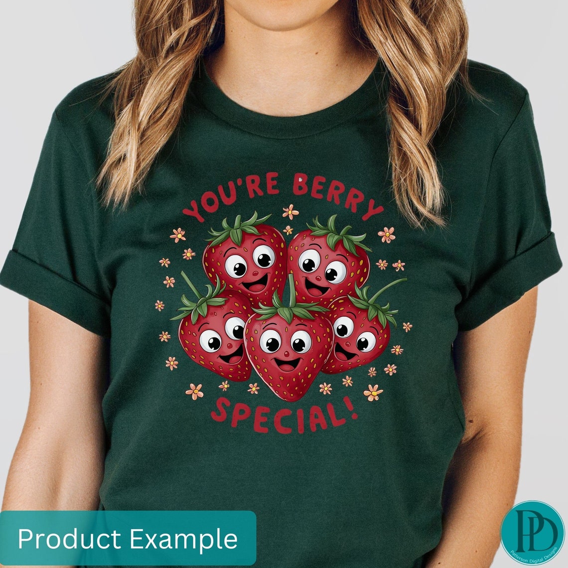 You're Berry Special! Cute Strawberry Friends Clipart Punny Graphic for ...