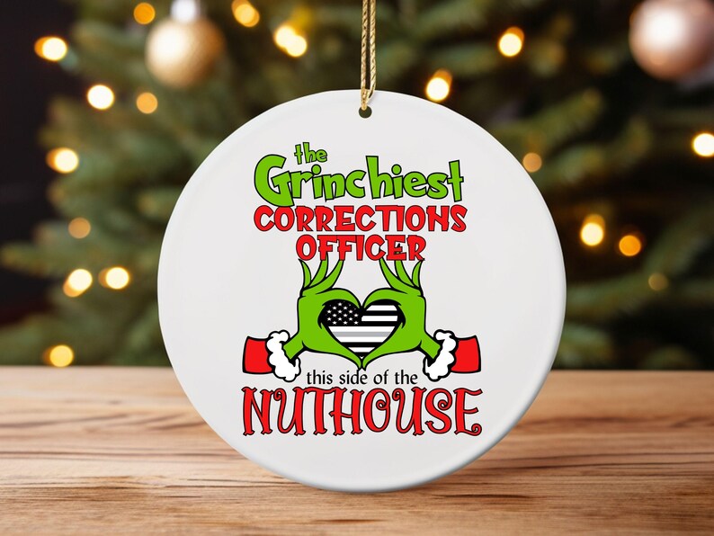 Funny Corrections Officer Christmas PNG, Christmas Grinch CO ...