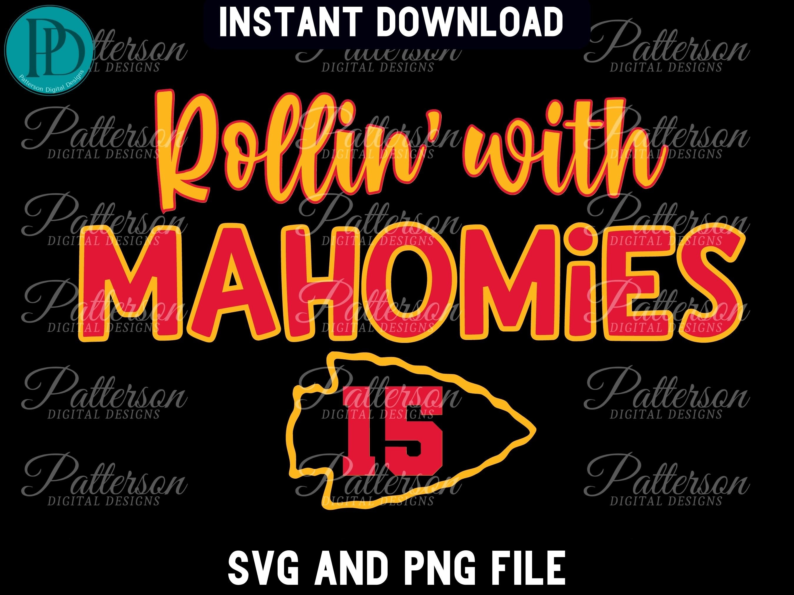 Kansas City Patrick Mahomes Print SVG Rollin With Mahomies - Etsy