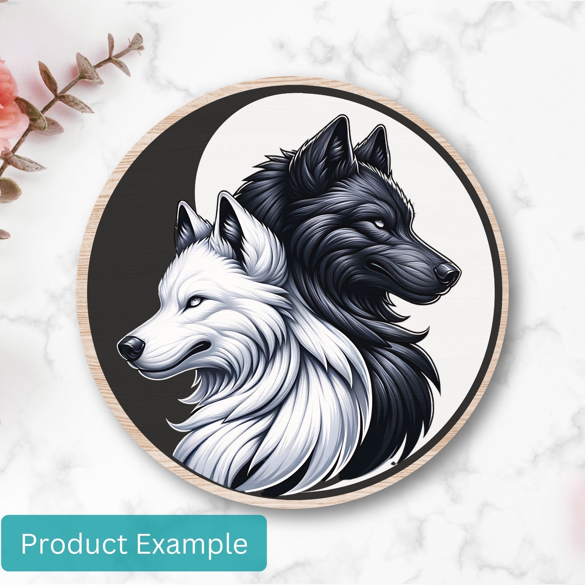 Dibujos De Lobo Negro Y Lobo Blanco