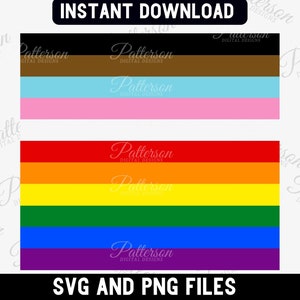 Progress Pride Flag SVG, 2SLGBTQ PNG, Gay Svg, Queer Ally, Trans Rights ...