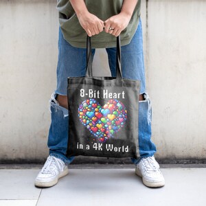 8-bit Heart in a 4K World Heart Sublimation PNG Graphic for Gamer ...