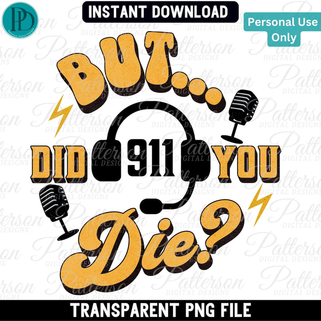 Funny 911 Dispatcher PNG Thin Gold Line Clipart 911 First Responder ...