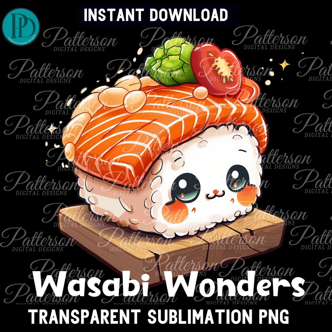 Kawaii Sushi PNG Chibi Sushi Japanese Food Clipart Cute Kawaii Sushi ...