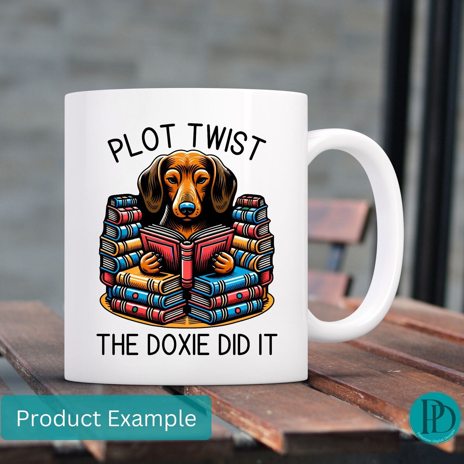 Funny Dachshund Clip Art Doxie Mom PNG for Reader Transparent Graphic ...