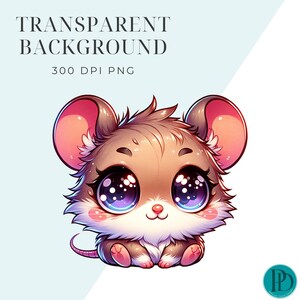 Cute Kawaii Baby Mouse PNG Graphic Single Image Commercial Use ...