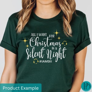 911 Dispatcher Christmas SVG, Thin Gold Line Dispatch Christmas Holiday ...