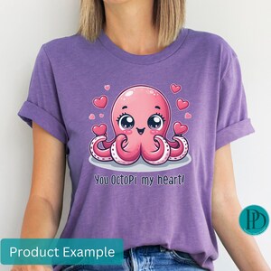 You Octopi My Heart Clipart Graphic Adorable Pink Octopus With Hearts ...