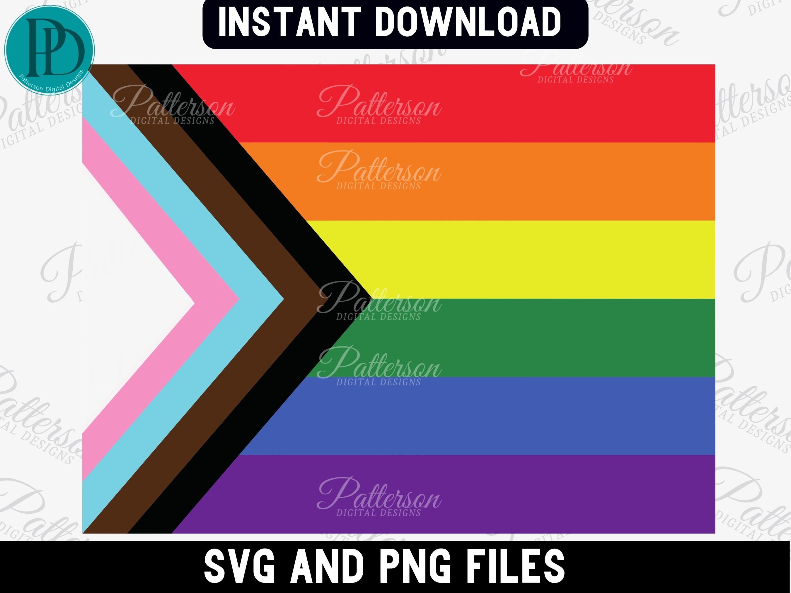 Progress Pride Flag SVG 2SLGBTQ PNG Gay Svg Queer Ally - Etsy Canada