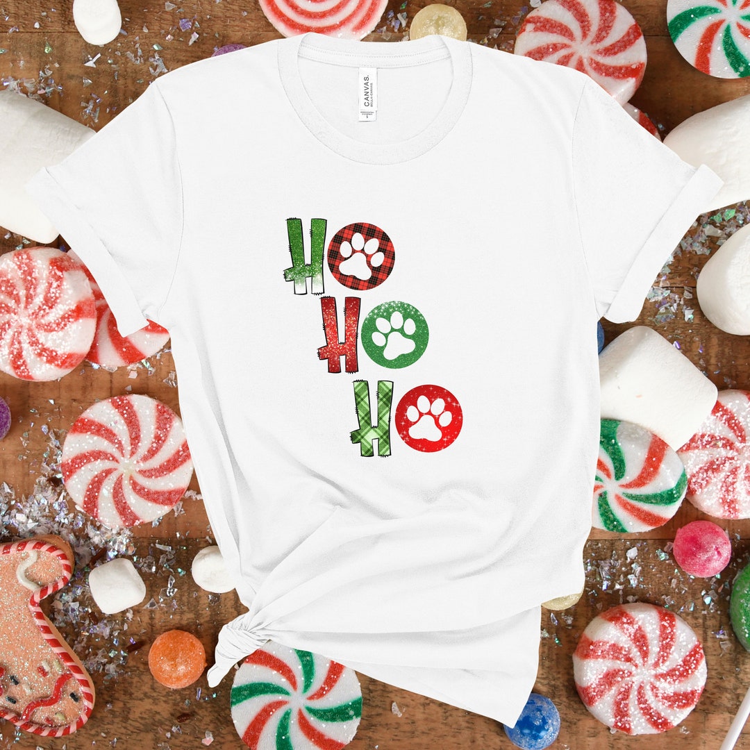 Ho Ho Ho Dog Paw Png, Cute Christmas Sublimation Design, Ho Ho Ho ...