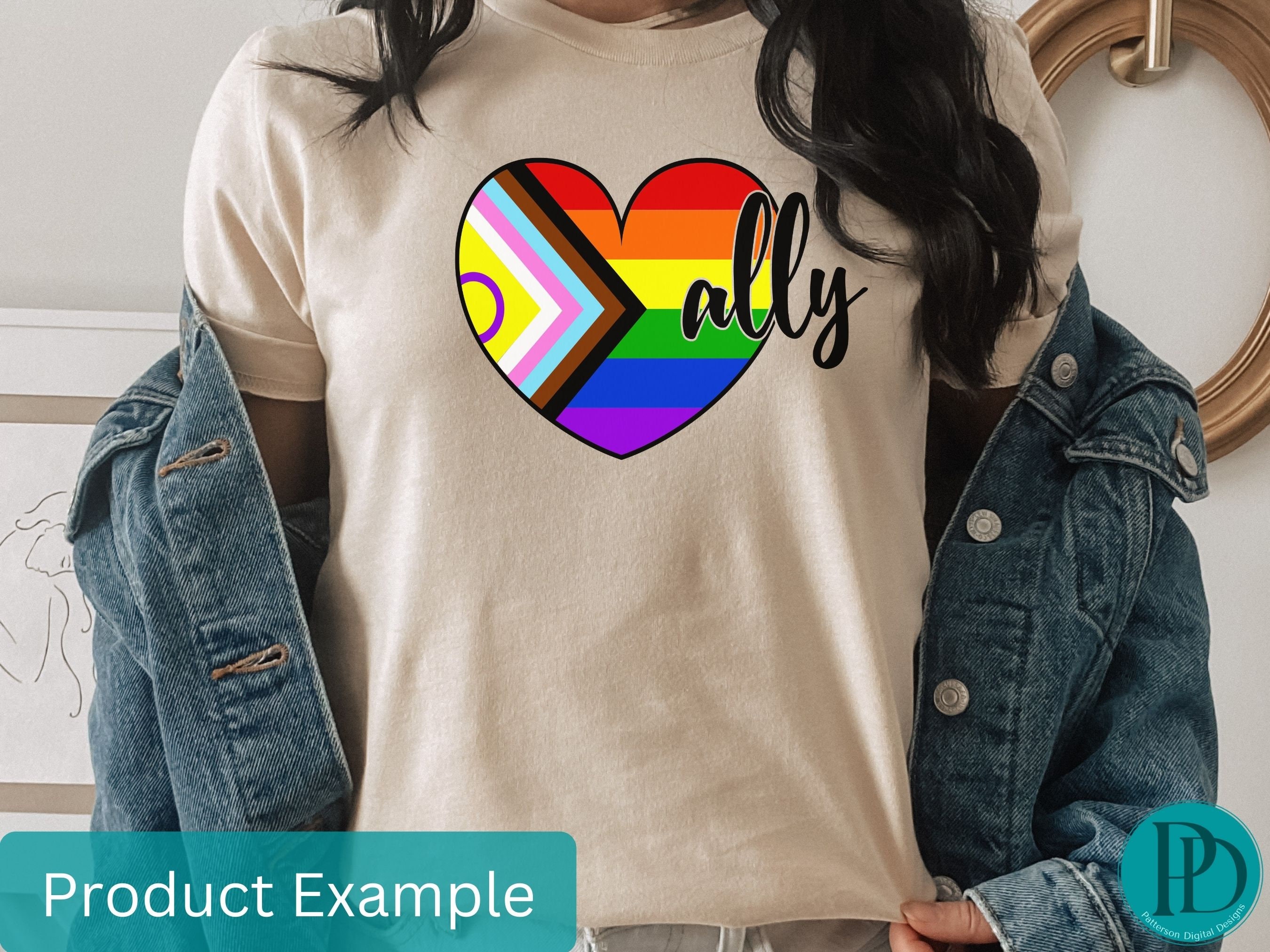 Pride Progress Flag Heart Ally SVG, Support Drag Png, Inclusion Pride ...