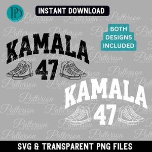 Kamala Harris 47 SVG Let's Finish the Job 2024 Graphic Vote Democrat ...