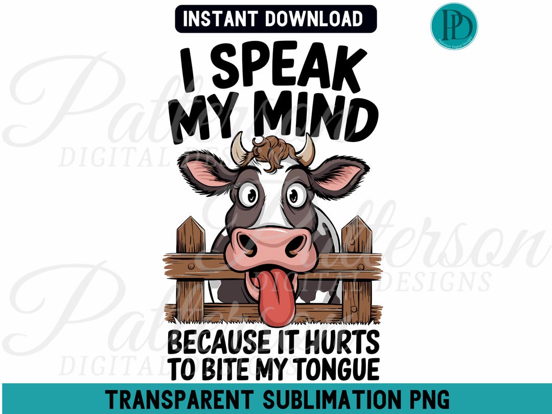 Funny Cow Transparent PNG, Silly Cow Clipart, Farm Animal Graphic, Cute ...