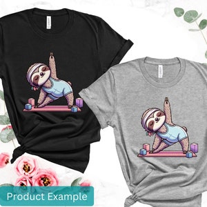 Cute Yoga Sloth Clipart Zen Sloth Practicing Yoga Graphic Adorable ...