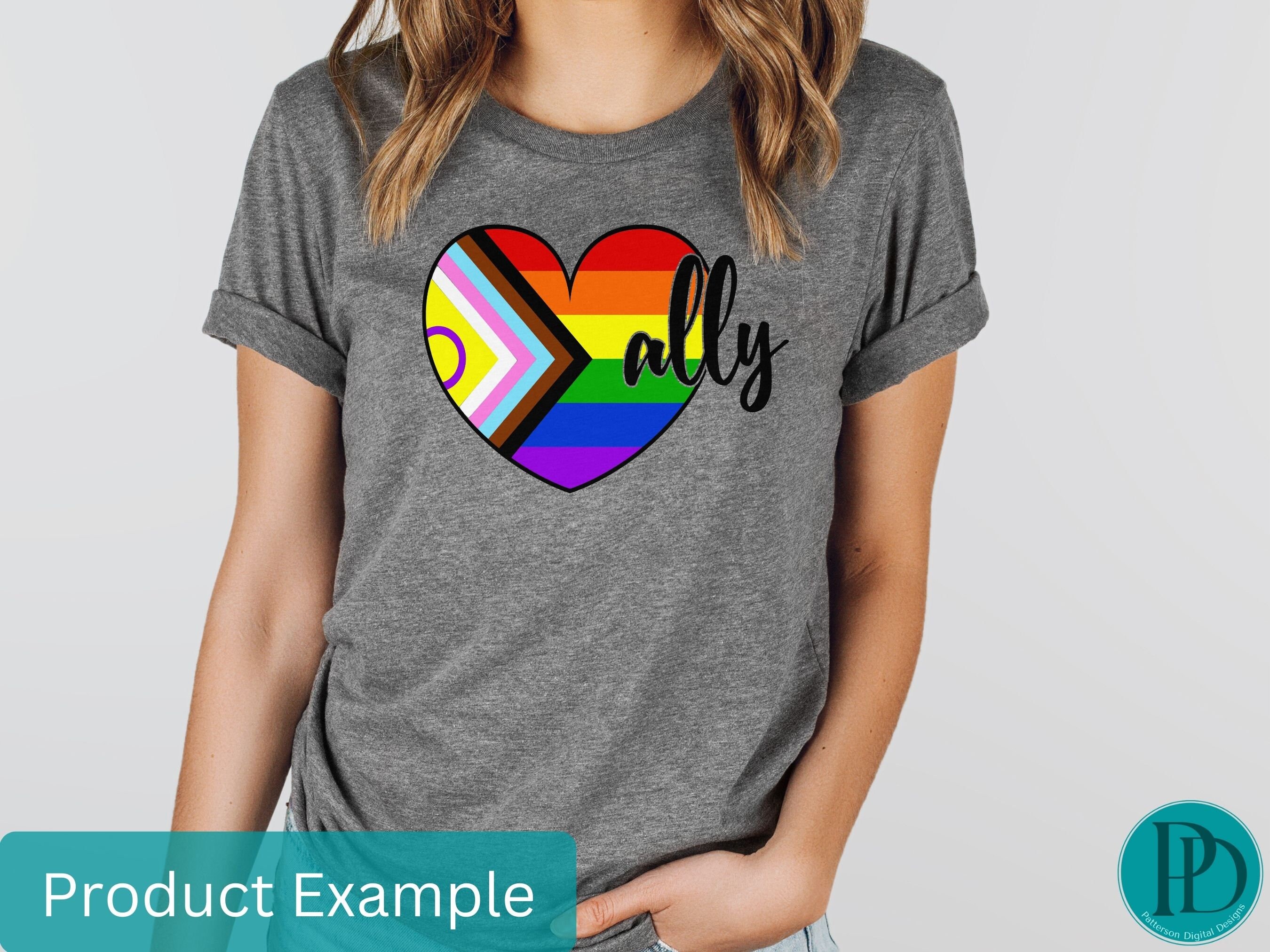 Pride Progress Flag Heart Ally SVG Support Drag Png - Etsy