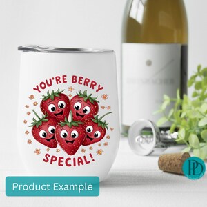 You're Berry Special! Cute Strawberry Friends Clipart Punny Graphic for ...