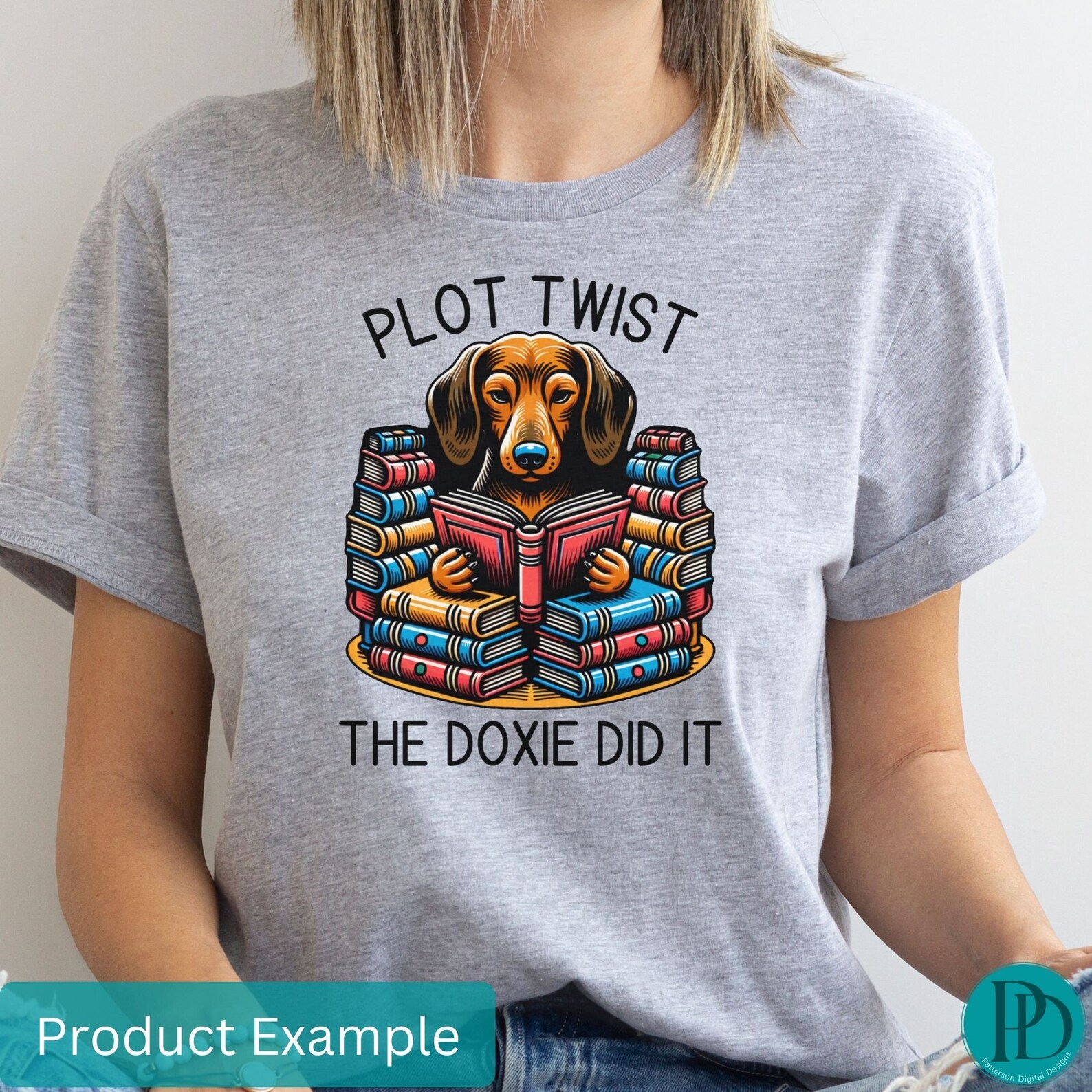 Funny Dachshund Clip Art Doxie Mom PNG for Reader Transparent Graphic ...