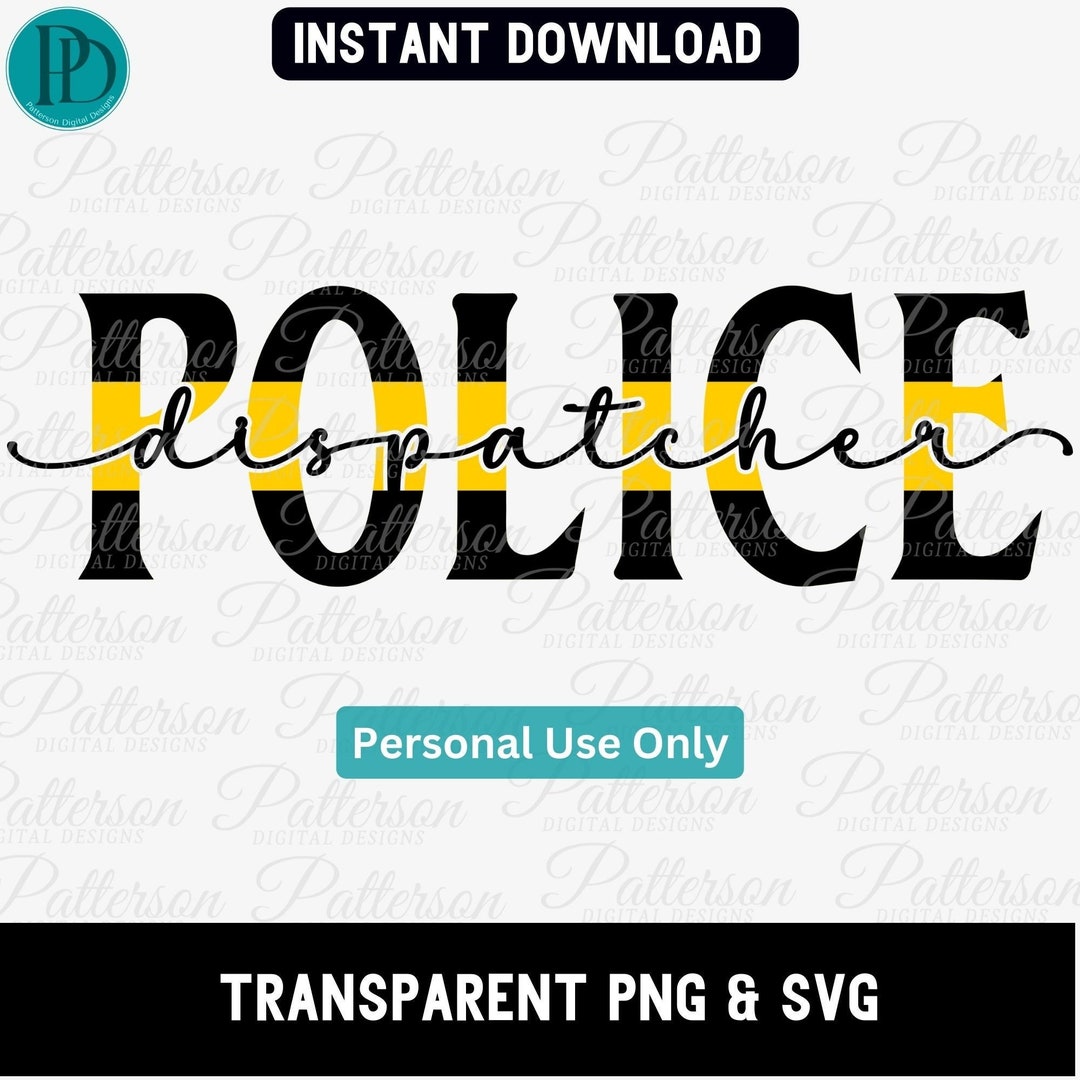 911 First Responder, 911 Dispatcher SVG, Thin Gold Line PNG, Thin ...