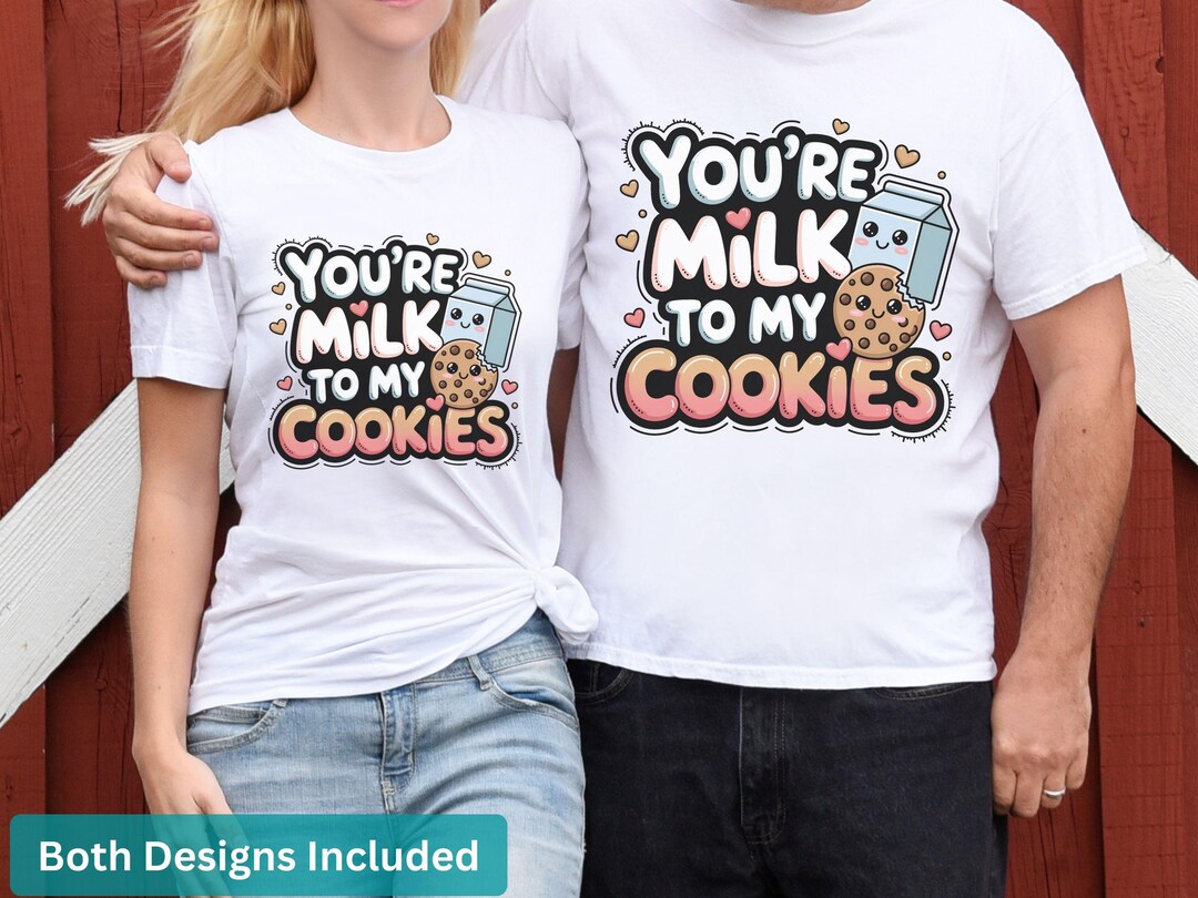 Cute Kawaii Perfect Pair Food Clipart, You’re the Milk to My Cookies ...