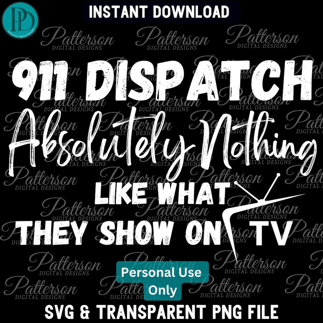 Funny 911 Dispatcher SVG First Responder Graphic Thin Gold Line PNG ...