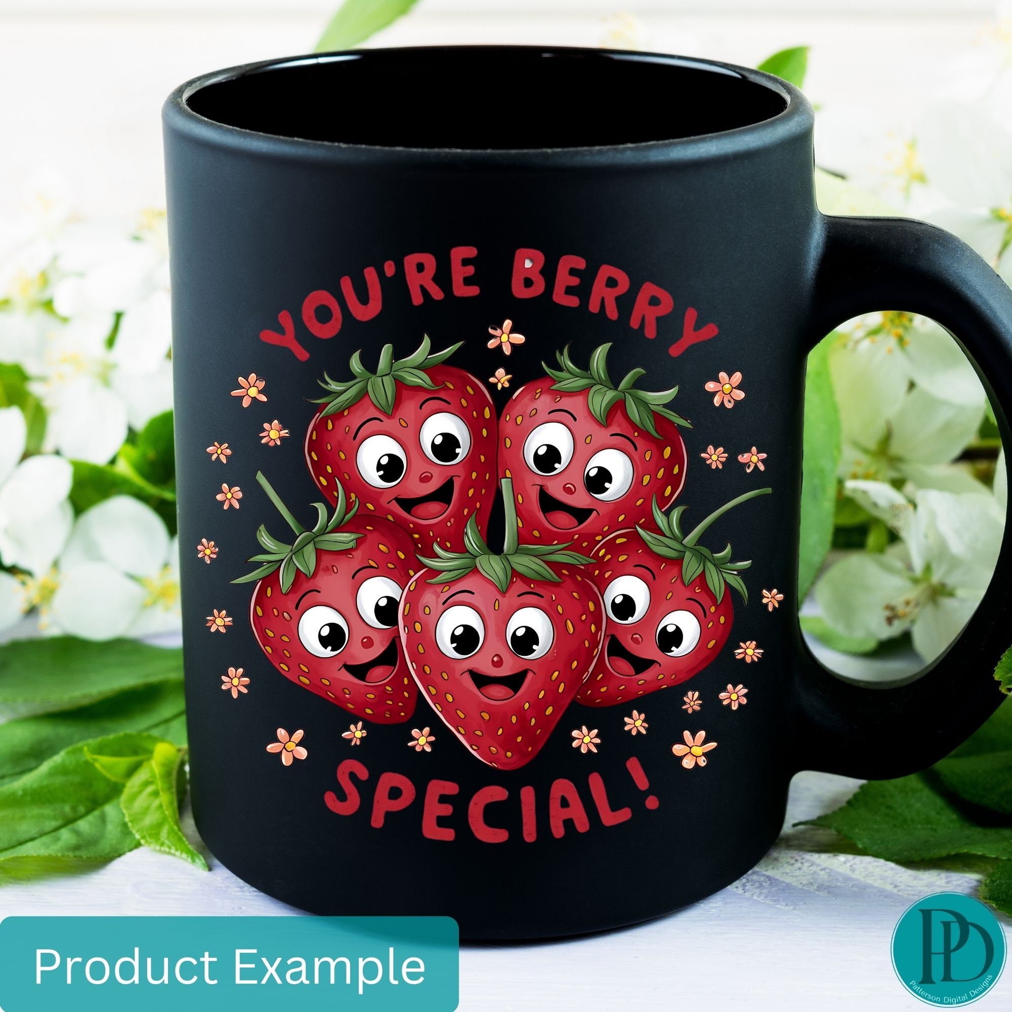 You're Berry Special! Cute Strawberry Friends Clipart Punny Graphic for ...