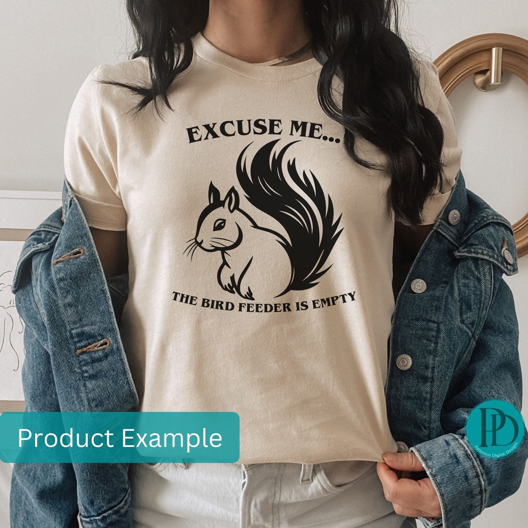 Funny Squirrel SVG, Bird Feeder Sign SVG, Garden Animal Clip Art ...