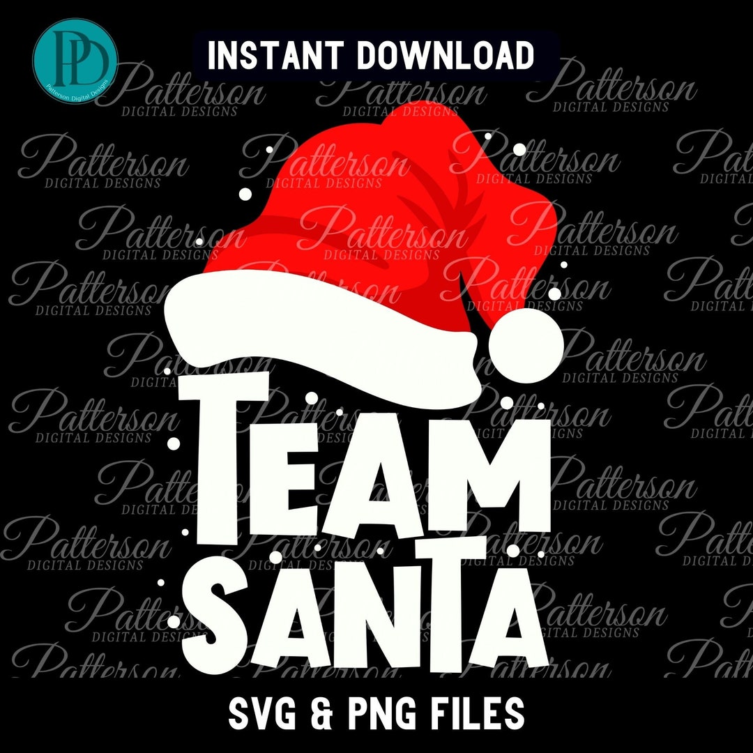 Funny Christmas Team Santa SVG for Holiday T-shirt Design Christmas ...