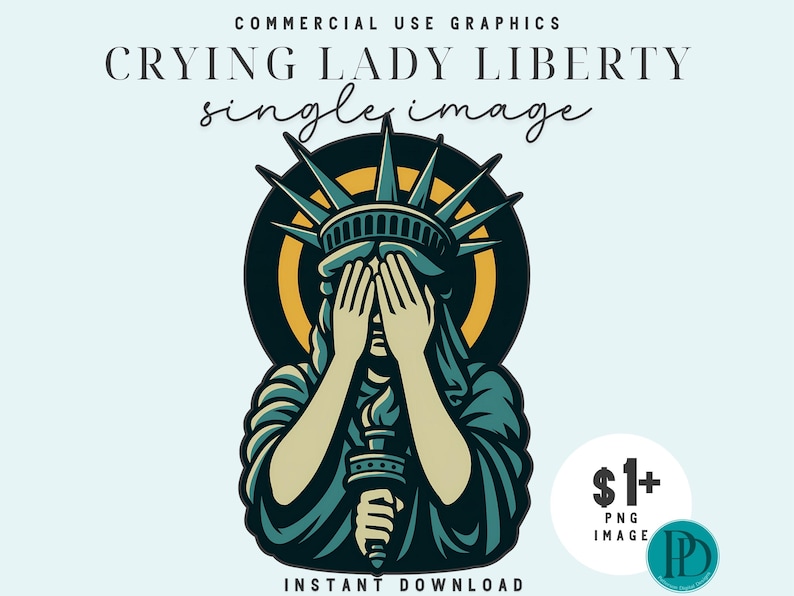Statue of Liberty Crying PNG, Anti Fascist Graphic, Liberty Weeps ...