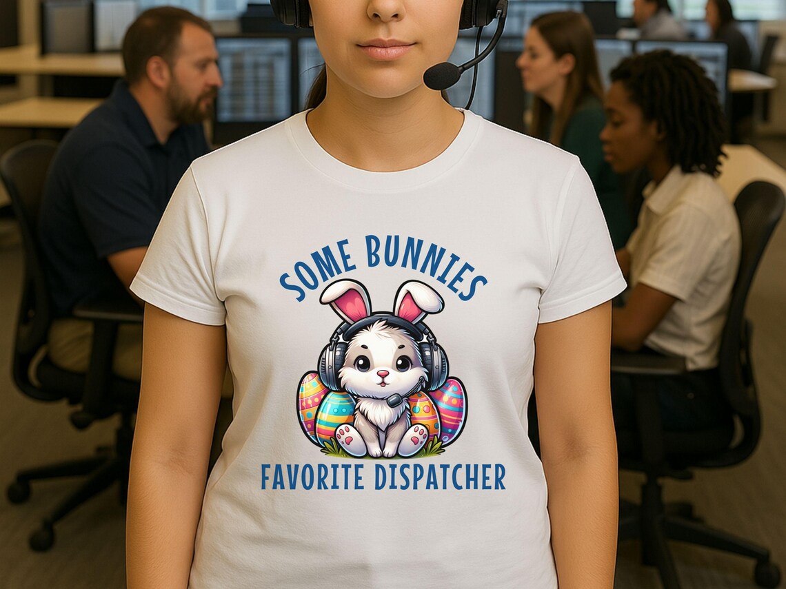 Some Bunnies Favorite Dispatcher PNG, Cute Easter Bunny Clip Art, 911 ...