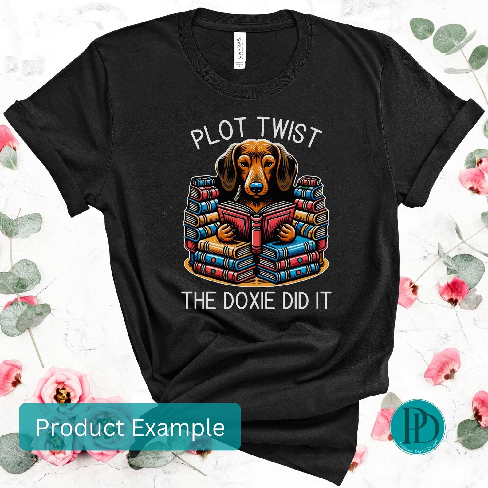 Funny Dachshund Clip Art Doxie Mom PNG for Reader Transparent Graphic ...