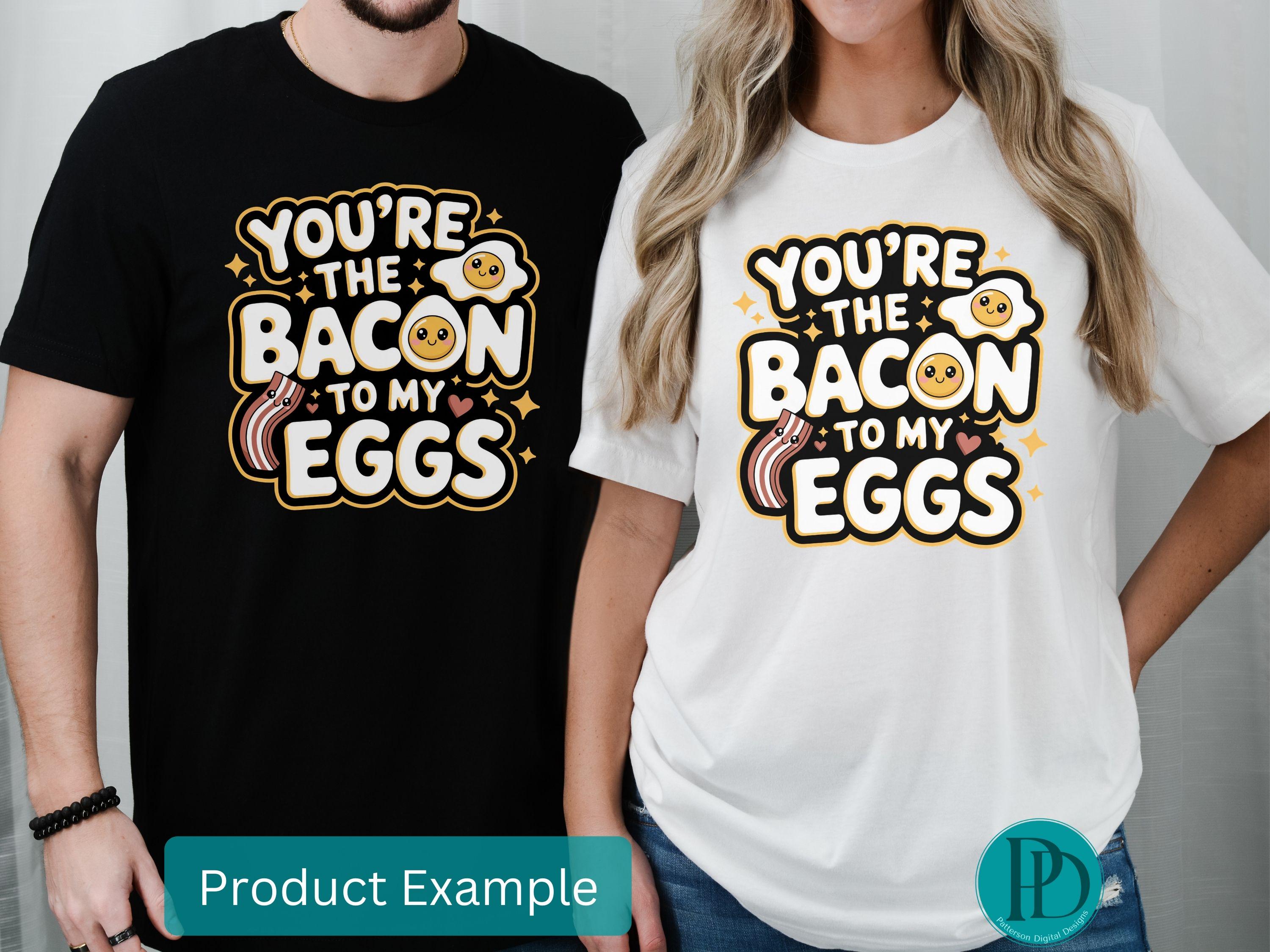 Cute Kawaii Perfect Pair Food Clipart, You’re the Bacon to My Eggs PNG ...