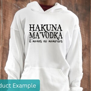 Funny Vodka Svg, Drinking Svg Cut File, Vodka Hakuna Ma Vodka, Instant ...