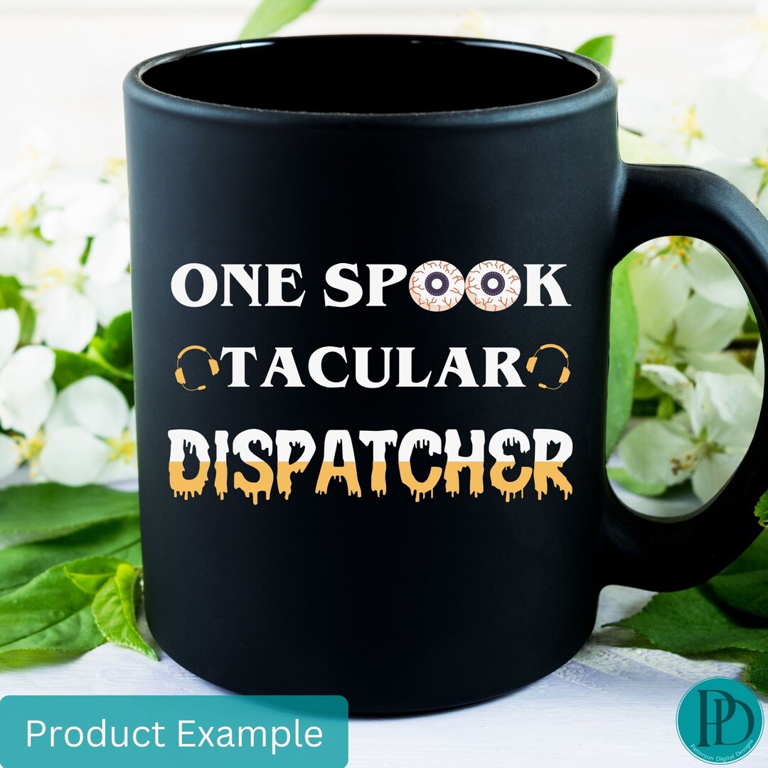 Spooktacular Dispatcher SVG, Halloween 911 Dispatcher Graphic, Spooky ...