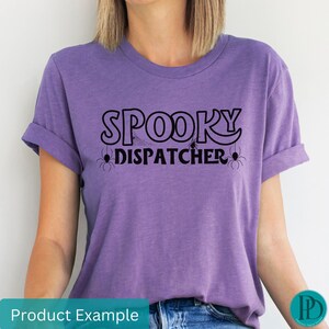 Funny 911 Dispatcher Halloween SVG Thin Gold Line PNG Spooky Dispatcher ...