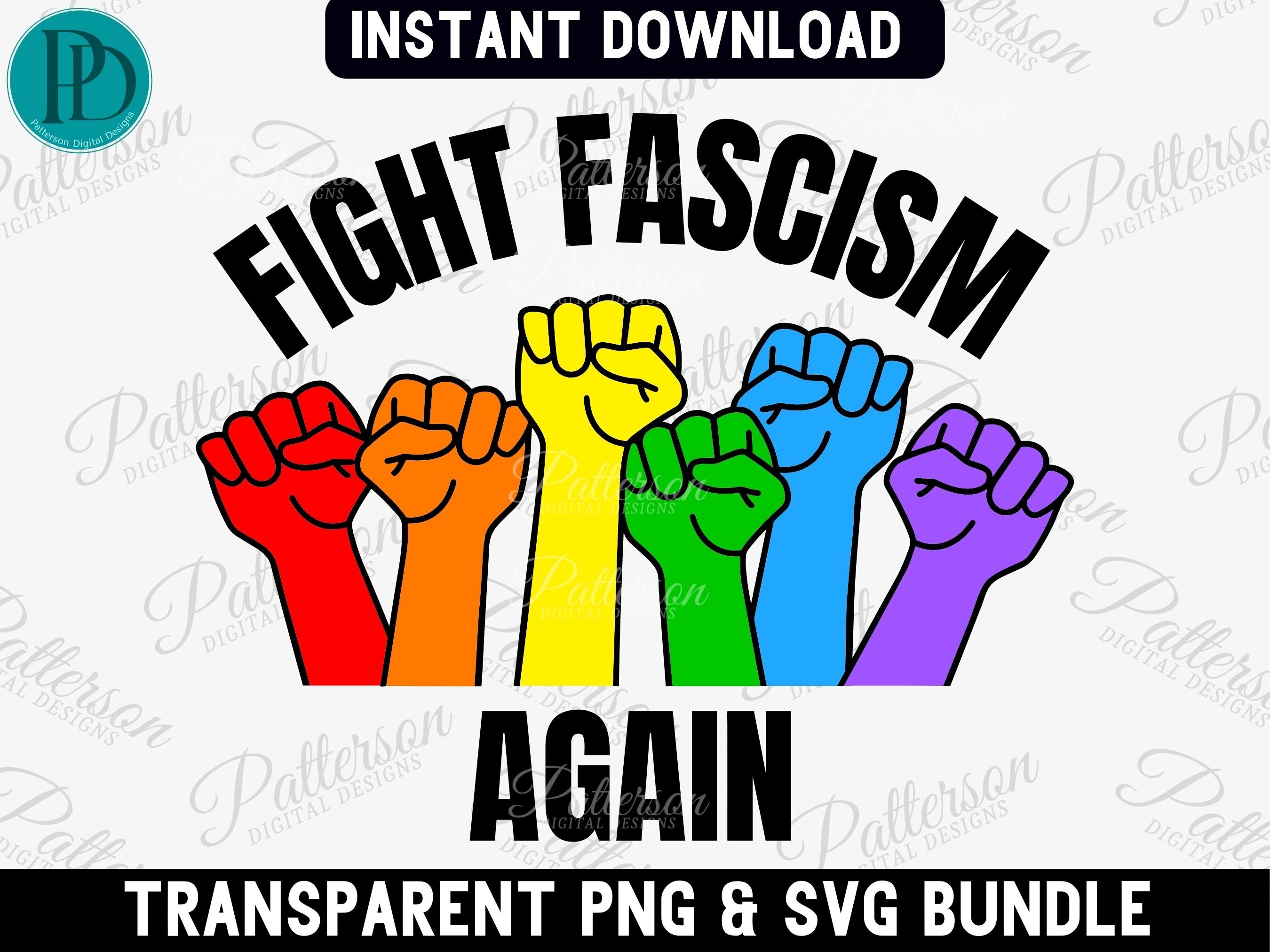 Anti Fascism SVG Fight Fascism PNG Ban Fascists Not Books - Etsy