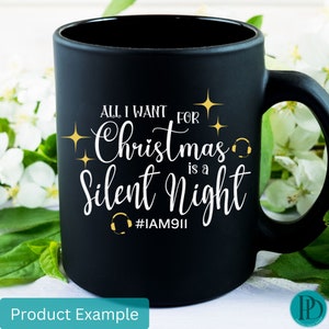 911 Dispatcher Christmas SVG, Thin Gold Line Dispatch Christmas Holiday ...