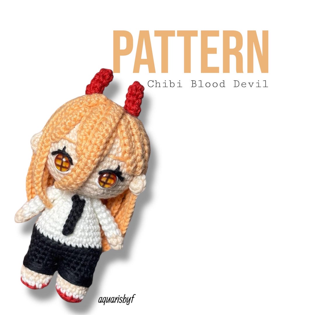 Chibi Blood Devil Inspired Amigurumi Pattern - Etsy